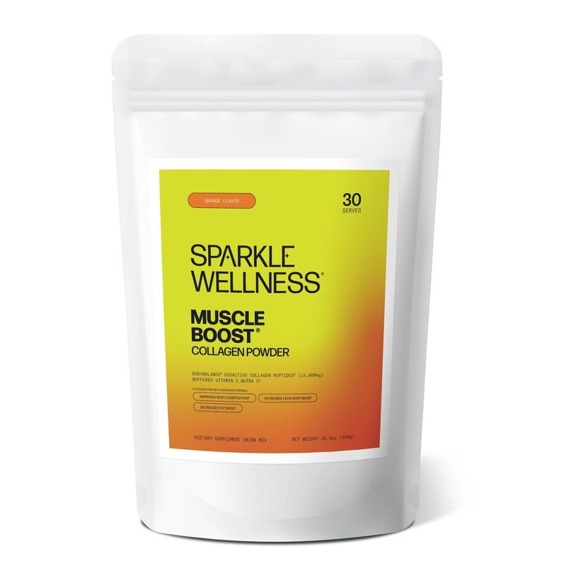 Sparkle Wellness Muscle Boost (Orange) [30-Serves] | Collagen ...