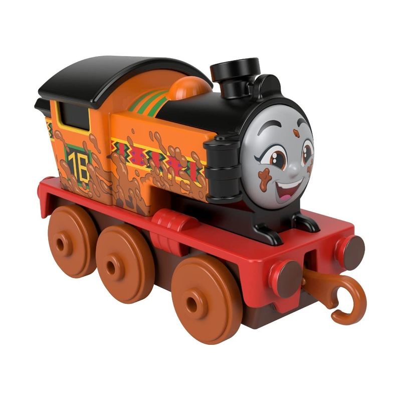 Thomas & Friends Fisher Price Mud Run Nia Push-Along Toy Train for Kids ...