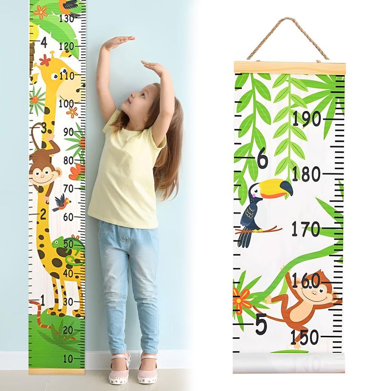 Kids Height Wall Chart,1 Pcs Childrens Height Chart,Baby Height Growth ...