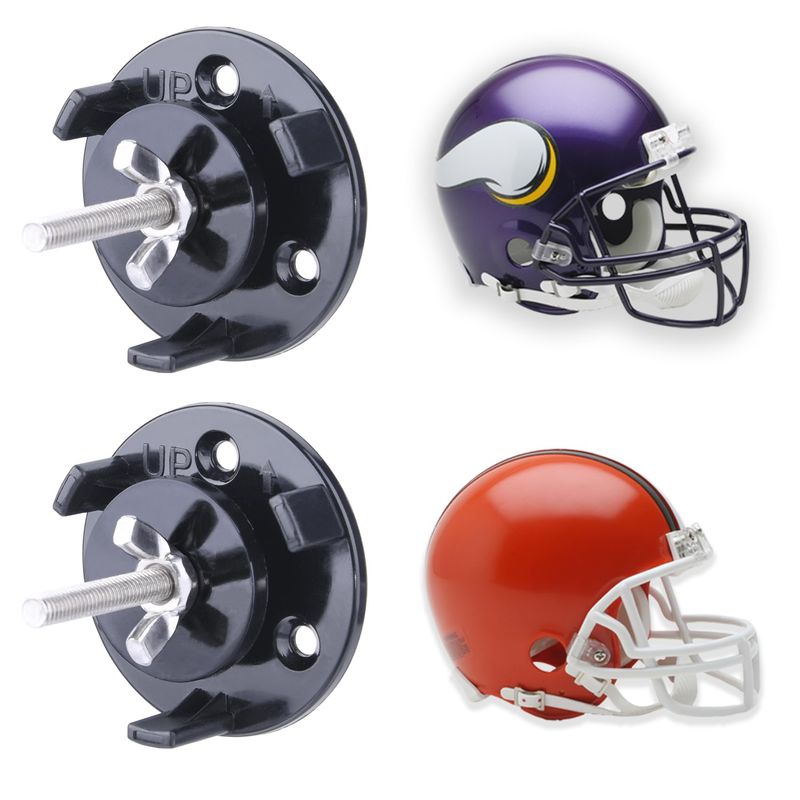 2 Pack Football Helmet Wall Mount Display Holder Hanger for Full or ...