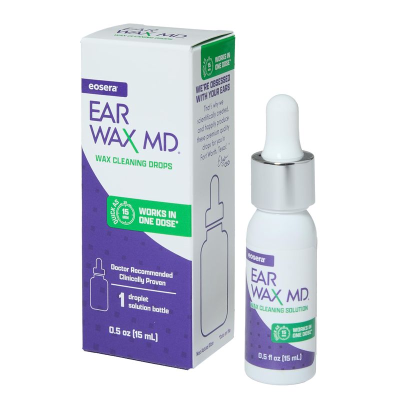eosera® Ear Wax MD® - Ear Wax Removal Drops - 15-mL - Breaks Down ...