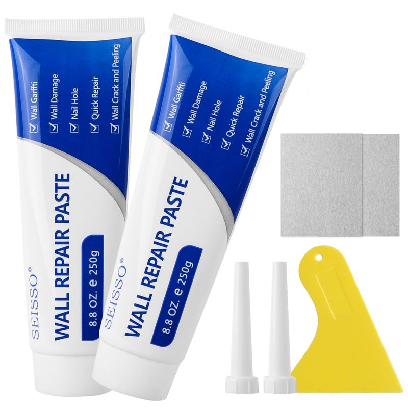 SEISSO Wall Hole Repair Kit, For Wall Filling and Screw Holes, Repair ...