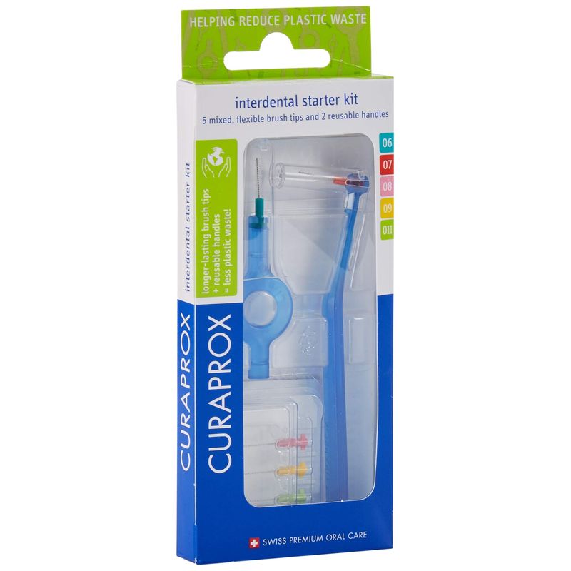 Curaprox CPS Interdental Brush Starter Kit, Mixed - 06, 07, 08, 09, 011 ...