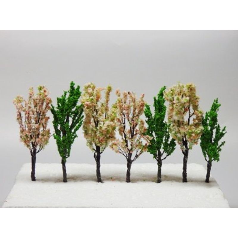 90 mm Spring Tree Set for Diorama, Four Seasons The toriire Try. Spring ...