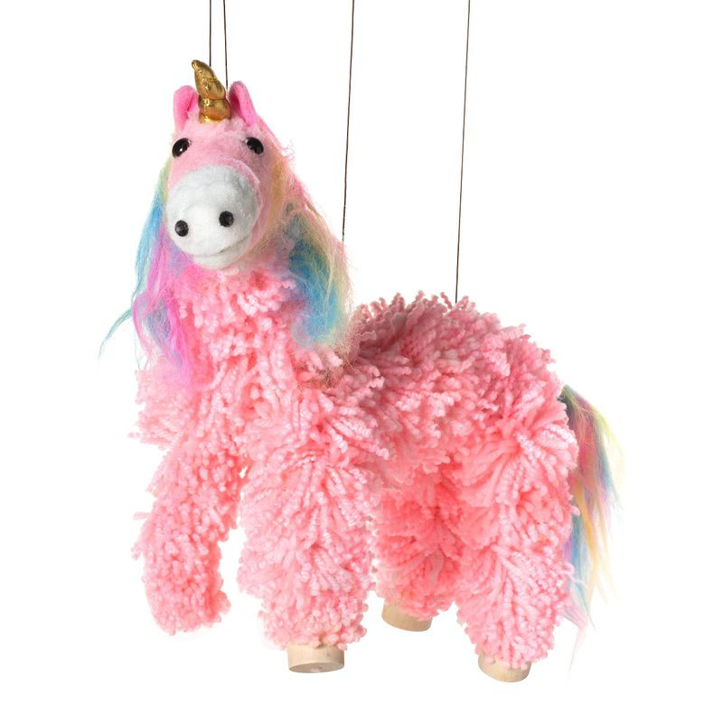Pink Yarn Unicorn Marionette Puppet | MUN16-4 | STYLES VARY - Online ...