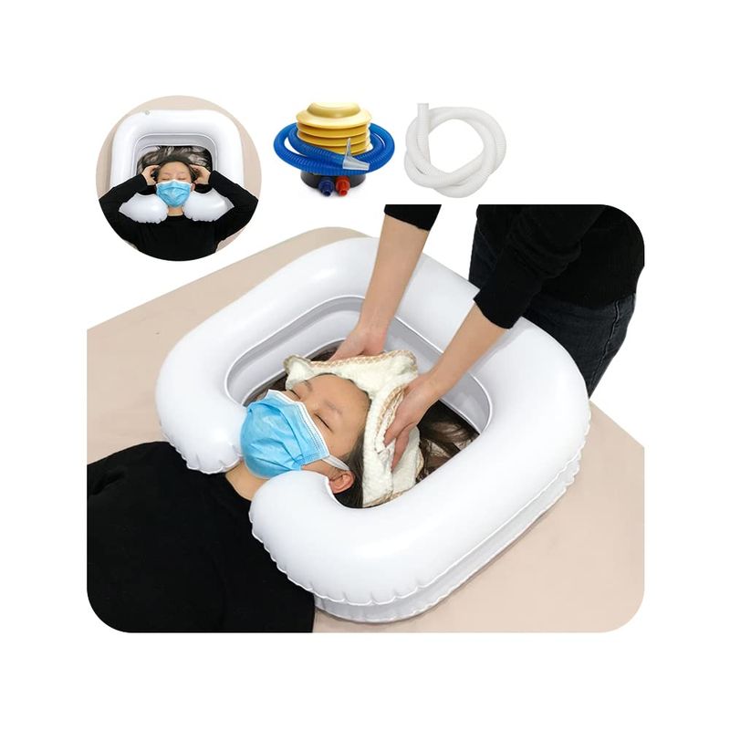 Inflatable Shampoo Bowl Portable Hair Washing Basin for Bedridden ...