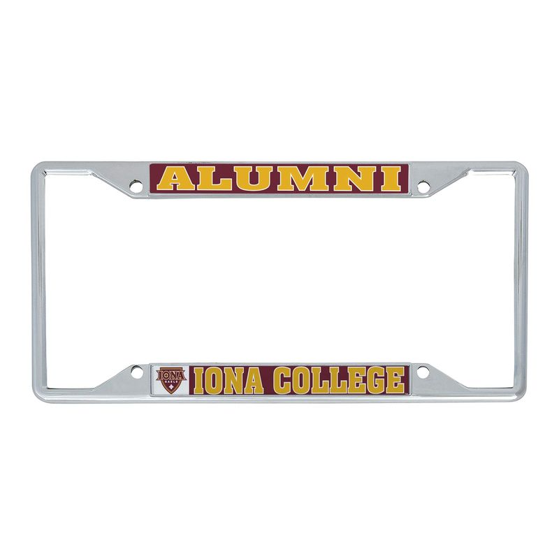 Desert Cactus Iona College License Plate Frame Gaels Metal Car Tag ...