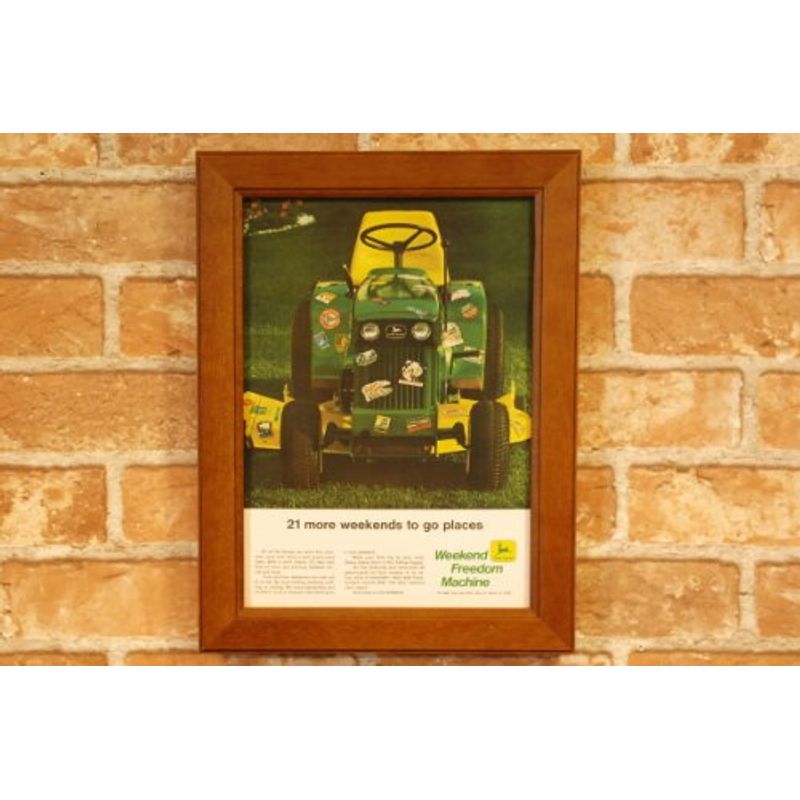 [Reproduction Poster and B5 Frame Set] john Deere Company Tractor ...