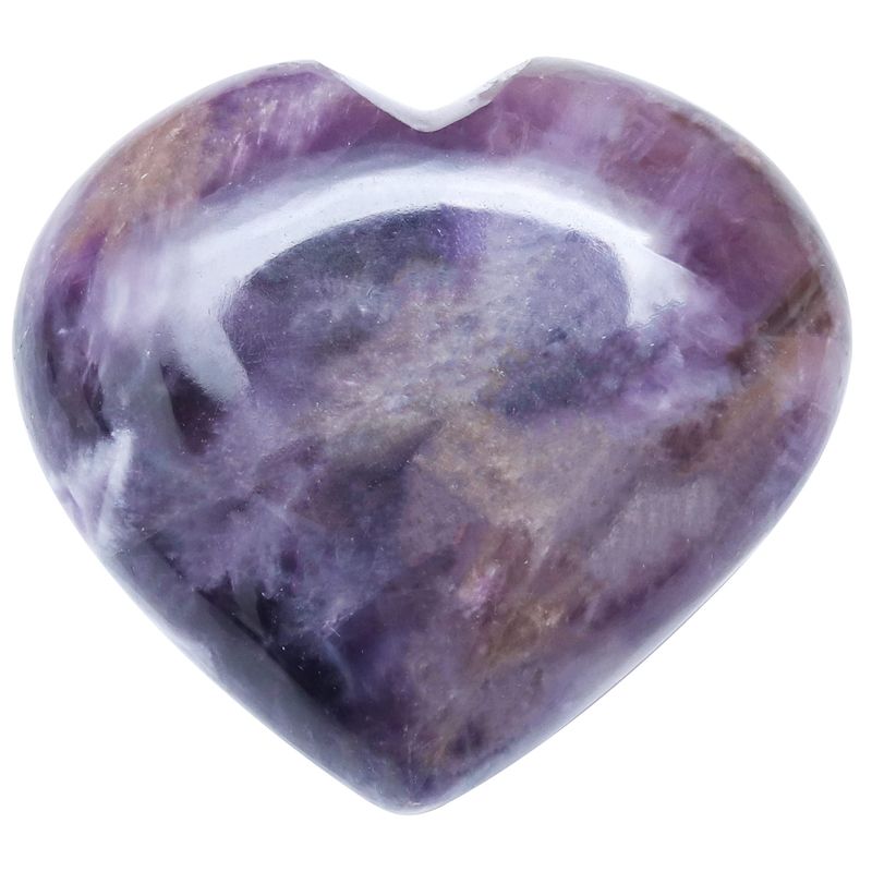 Crocon 50mm Amethyst Heart stone Big Heart Shape Puff Stones Set 450 ...