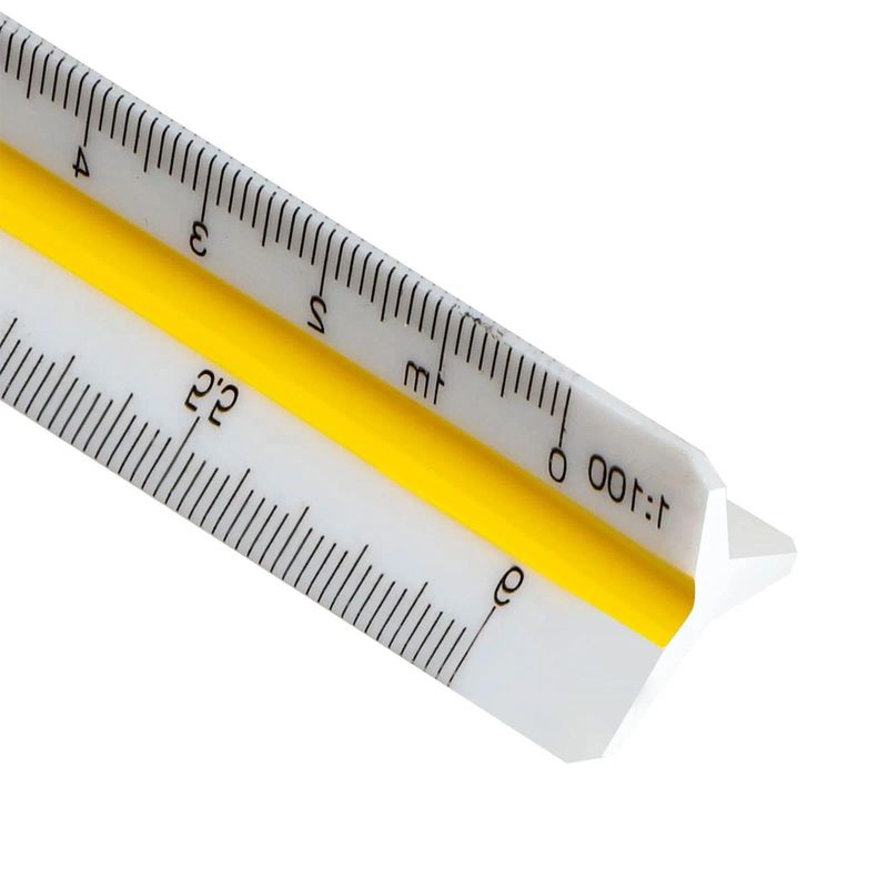 Scale Ruler 30cm Scale Ruler Architect Plastic Grooves Design Cutting ...