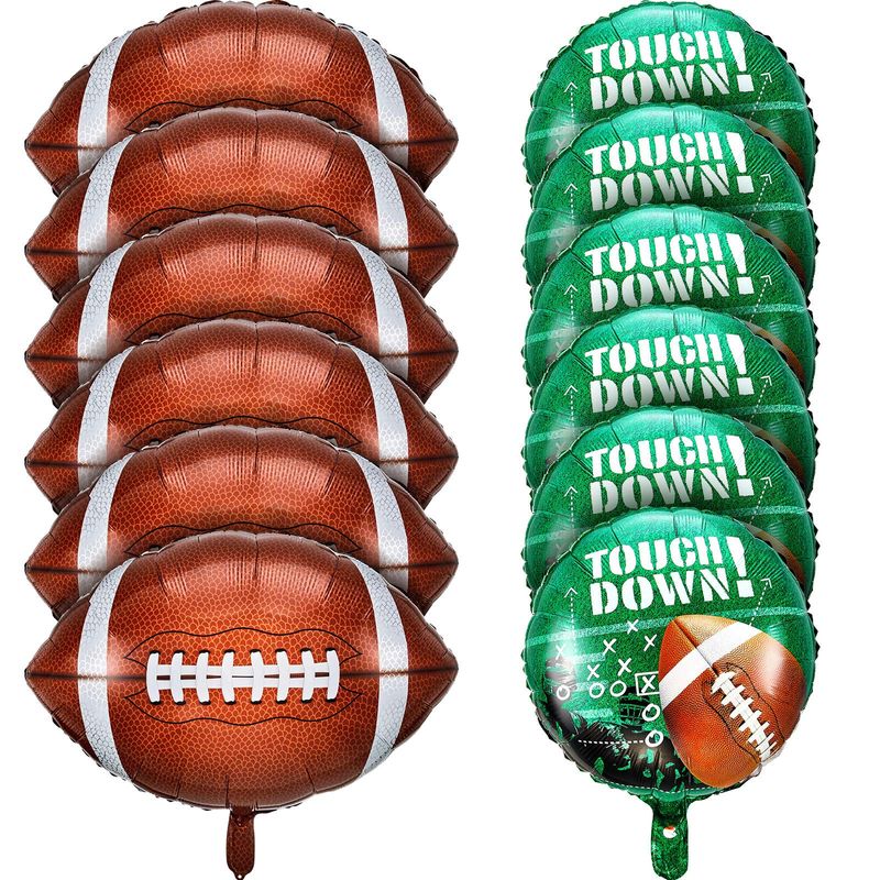 Football Balloons Set, Football Field Balloons and Football Foil ...