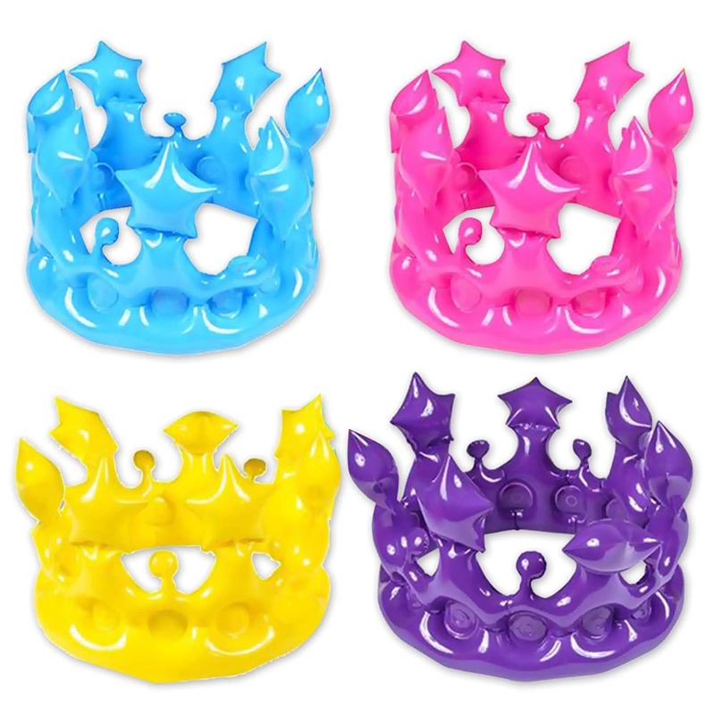 ArtCreativity Crown Inflates for Kids and Adults, Set of 4, Inflatable ...