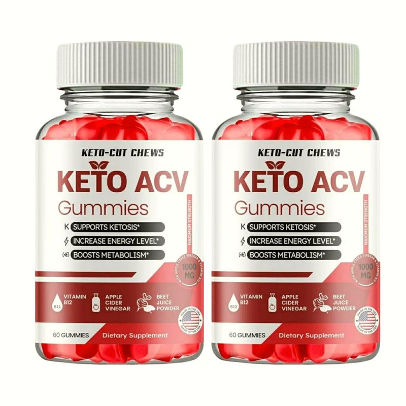 2-Pack Keto Cut Chews Gummies, Keto-Cut Chews Keto ACV Gummies - 120 ...
