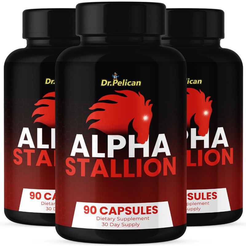 Alpha Stallion- Bodybuilding & Men's Health Support- 3 Bottles- 270 ...