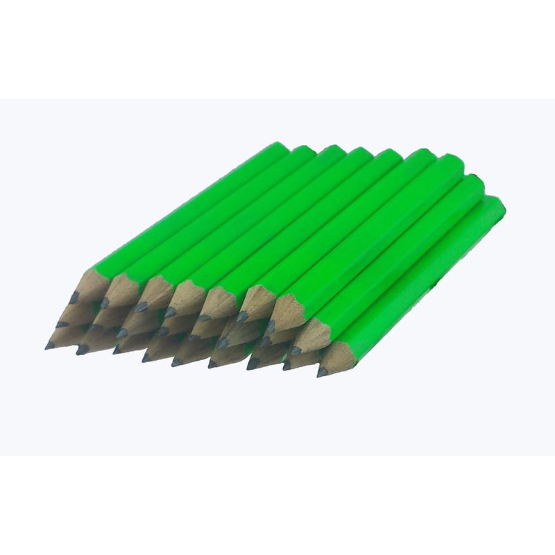 ezpencils - Neon Green Barrel Golf (1/2 a pencil - Pew pencils) Hexagon ...