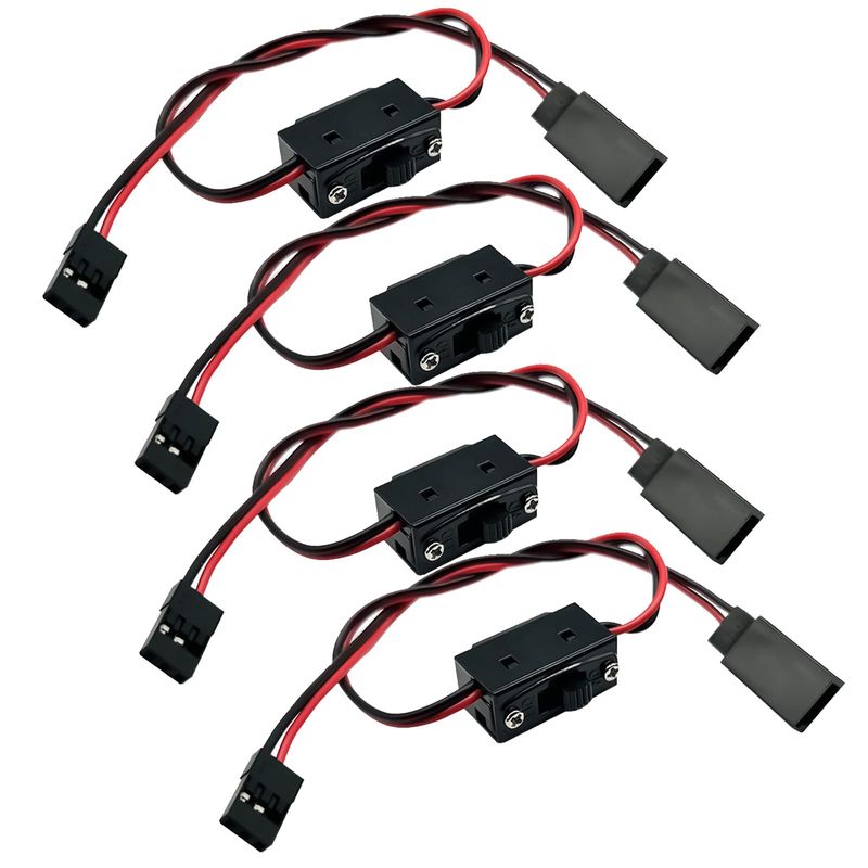 FLY RC Set of 4 Hard Plastic RC On Off Switch JR Futaba Style 2 Way ...