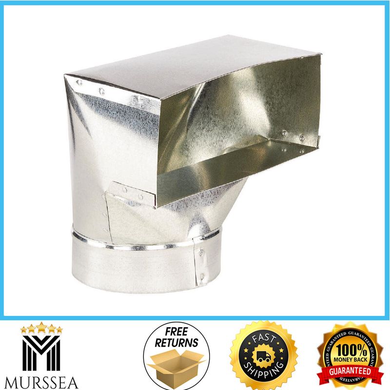 4" x 10" x 6 Galvanized-Steel 90-Degree Floor Ceiling Heat AC Register ...