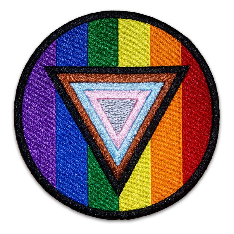 Safe Space Progress Pride Flag LGBTQ POC Transgender Flag Circle - 4 ...