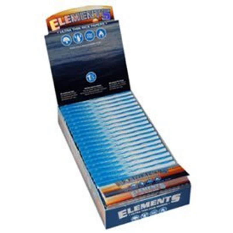 12 Packs of Element Ultra Thin Rice Papers 1.25 (Made to Burn with Zero ...