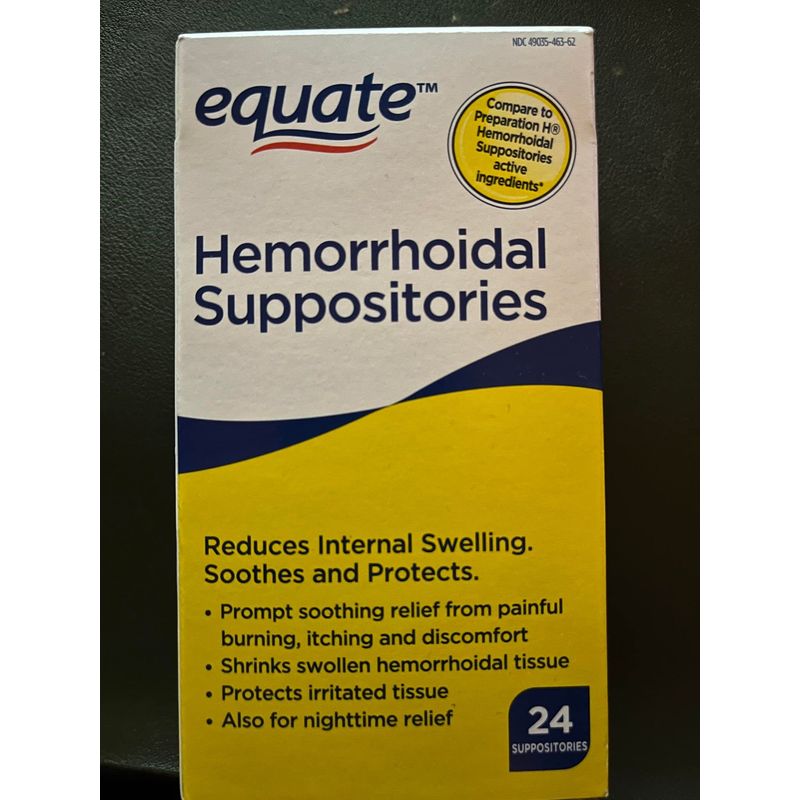 Equate Hemorrhoidal Suppositories 24 Ct by Equate - Online Marketplace ...