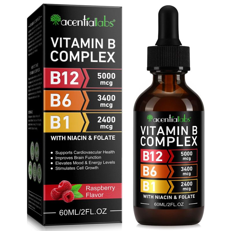 Vitamin B12 Liquid Drops - Organic Vitamin B12 Sublingual Drops ...