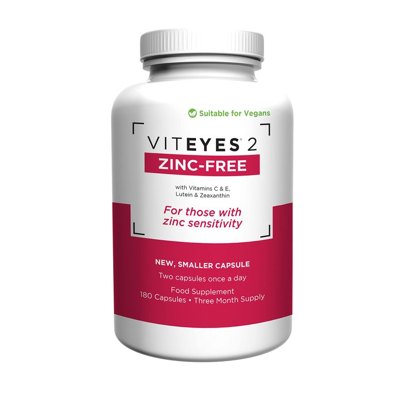Viteyes 2 Zinc Free - vegan AREDS2 based formula - 90 days supply (180 ...