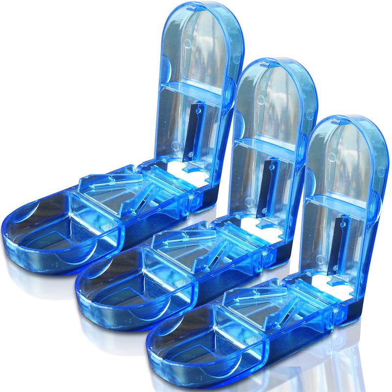 RE-GEN Triple Pack Pill Cutter Medication Splitter Divider Breaker ...