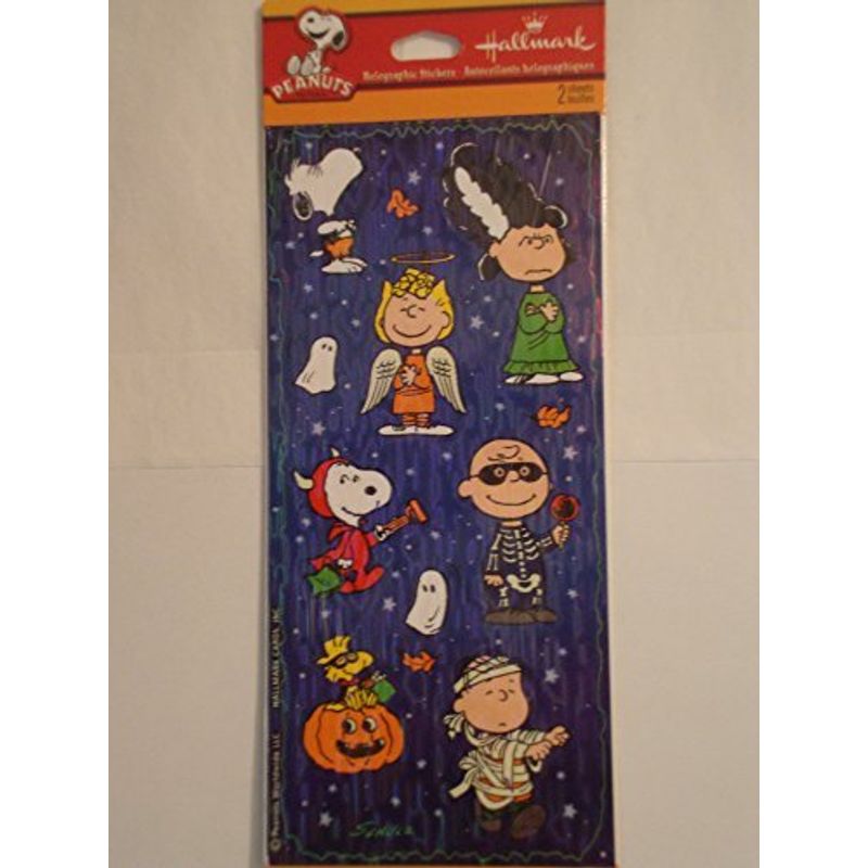Peanuts Holographic Halloween Stickers - 2 Sheets - Online Marketplace ...