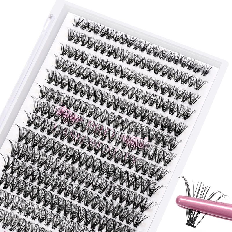 280 Pcs Individual Lashes 30D-D-0.07-16 Cluster Lashes 10D 20D C D Curl ...