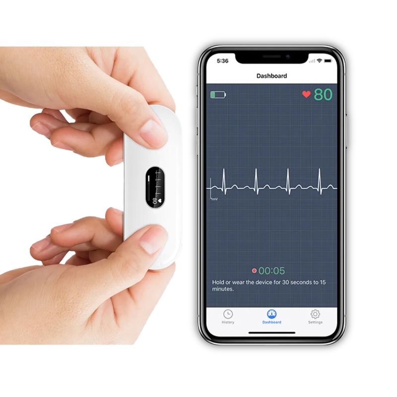 Home Portable Personal ECG Heart Monitor with Chest Strap - Record ECGs ...