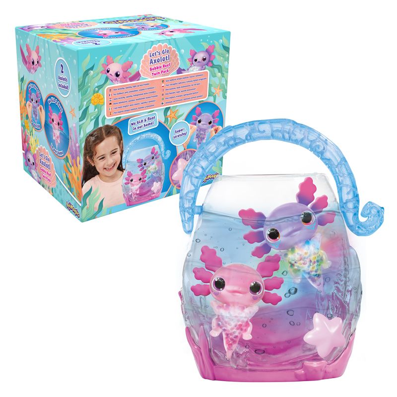 Animagic: Let's Glo Axolotl Bubble Reef Twin Pack | Portable Magic ...