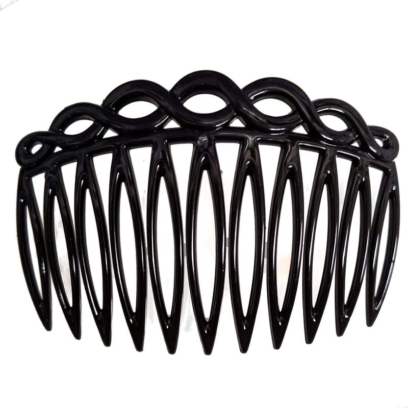 Black Looped Side Hair Combs Slides Clips Hair Accessories for Women ...