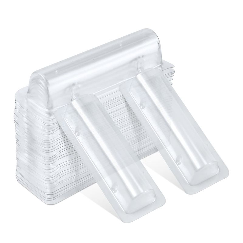 SAVITA 30pcs Clear Chapstick Pouch Plastic Lip Balm Pouches for Money ...