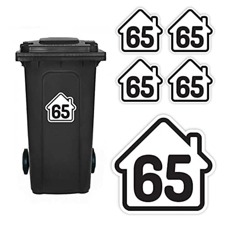 Personalised Dustbin Sticker Pack of 4 (140 x 150mm) Waterproof ...