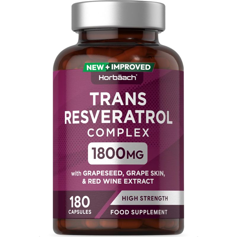 Resveratrol Supplement 1800mg | 180 Capsules | Trans Resveratrol ...