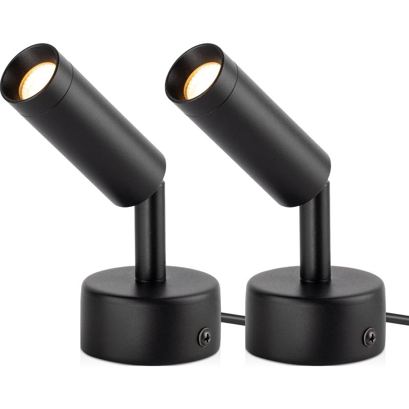 URTOM 2 Pack Indoor Spotlight LED Up Lights for Plant 120V Floor Spot ...