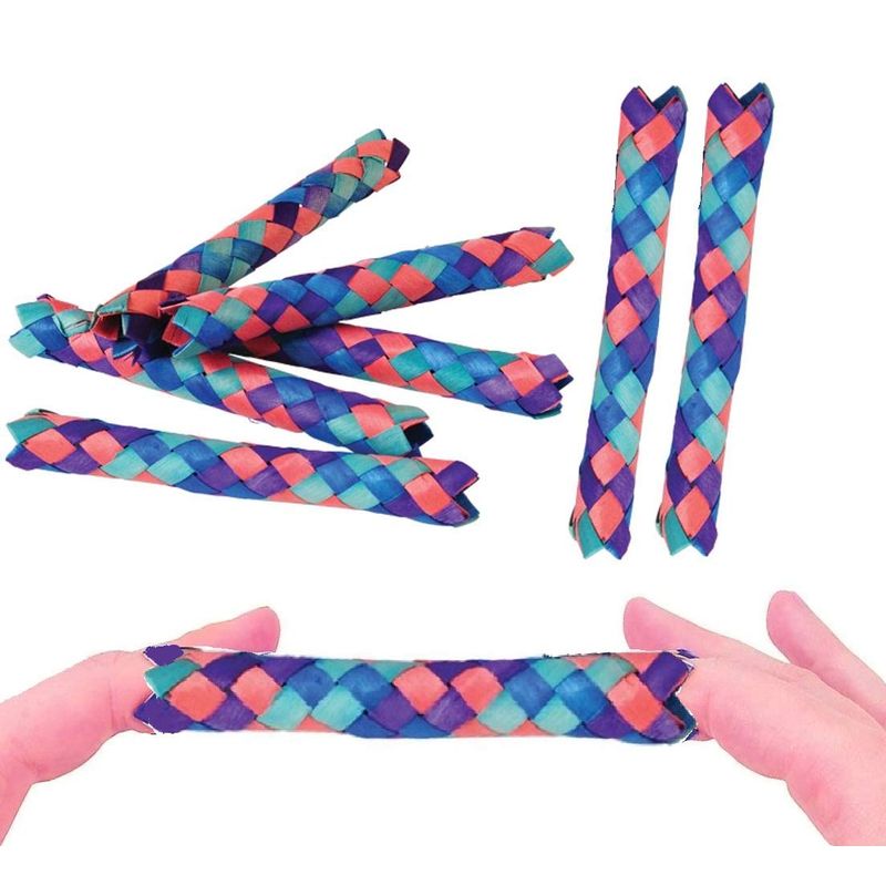Zugar Land Cool Colorful Classic Bamboo Chinese Finger Traps (5") for ...