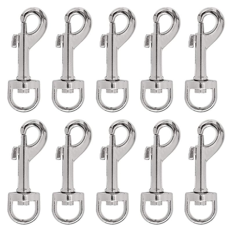 DXiongW 10 Pieces Swivel Eye Bolt Snap Hook Dog Lead Clips 2 Inch ...