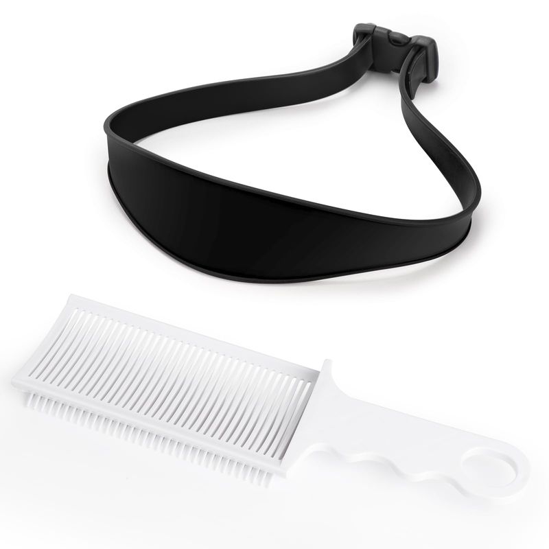 Fade Comb Hair Cutting Comb and Cutout Shaving Stencil, Hair Cutting ...