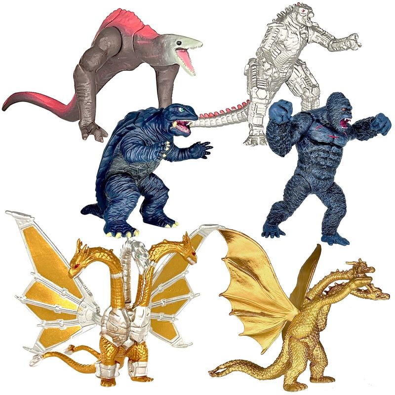 TwCare Exclusive Brand New Set of 6 Godzilla vs Kong Toys Action Figures - Online Marketplace ...