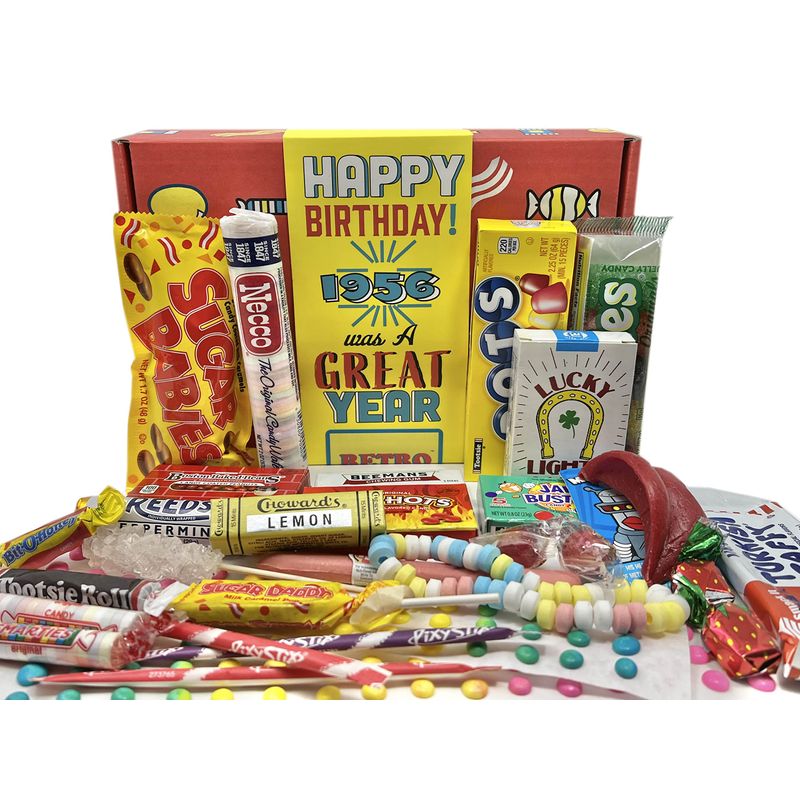 RETRO CANDY YUM ~ 1956 68th Birthday Gift Box Nostalgic Mix from ...