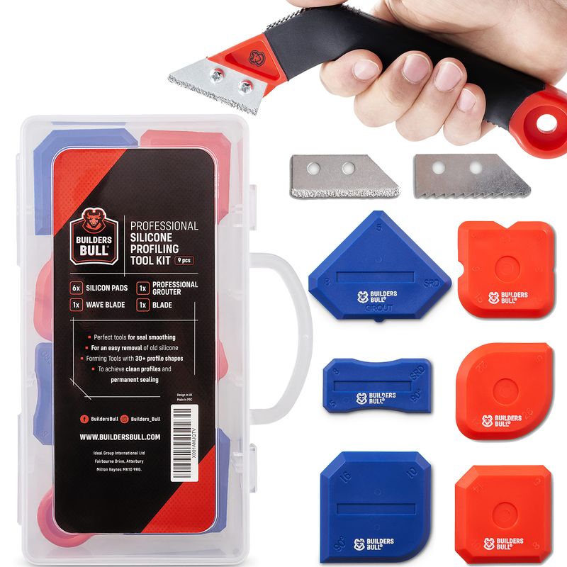 Silicone Sealant Finishing Tool Set - 6 Silicone Pads, 1 Professional ...