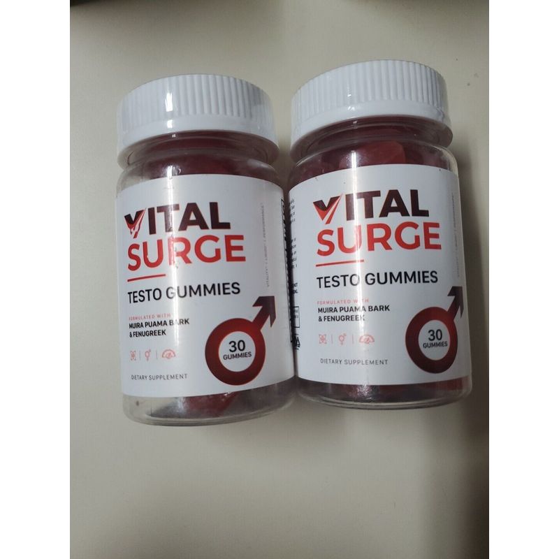 2-Pack Vital Surge Male Gummies, Vital Surge Gummies for Performance ...