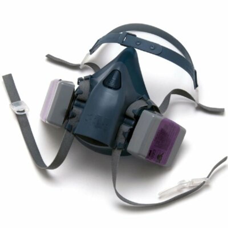 3M HALF FACE REUSABLE RESPIRATOR FACEPIECE MASK W/ P100 PARTICULATE ...
