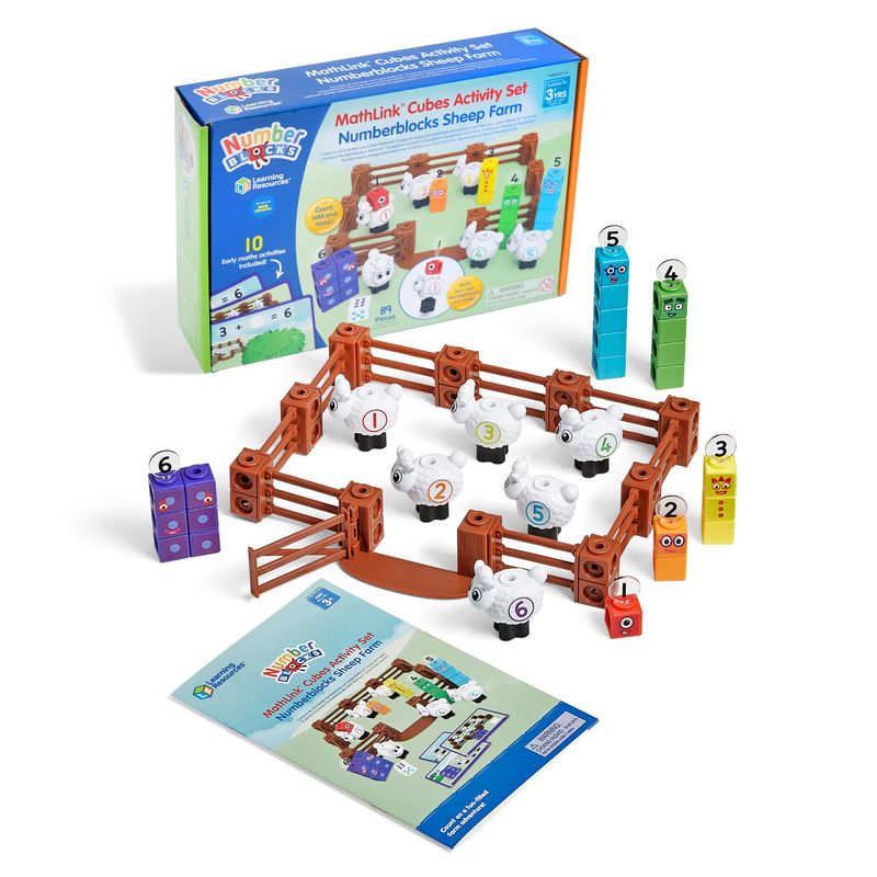 Learning Resources MathLink Cubes Activity Set Numberblocks Counting ...
