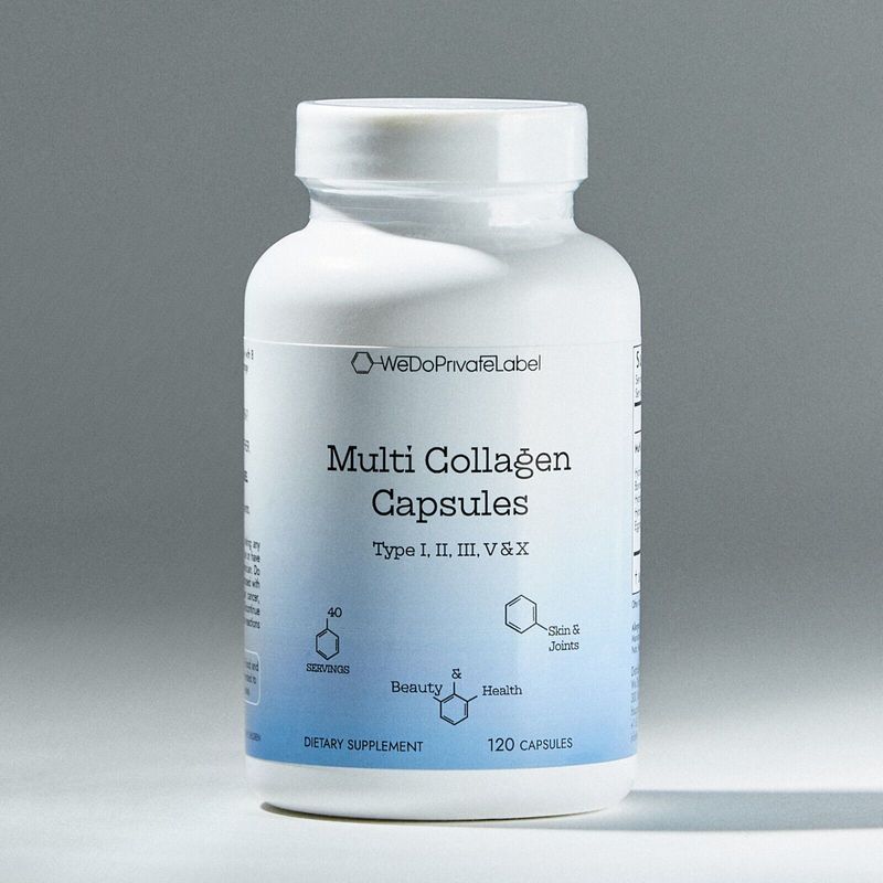 Multi Collagen - Capsule Type I, Type II, Type III, Type V, Type X, 120 ...