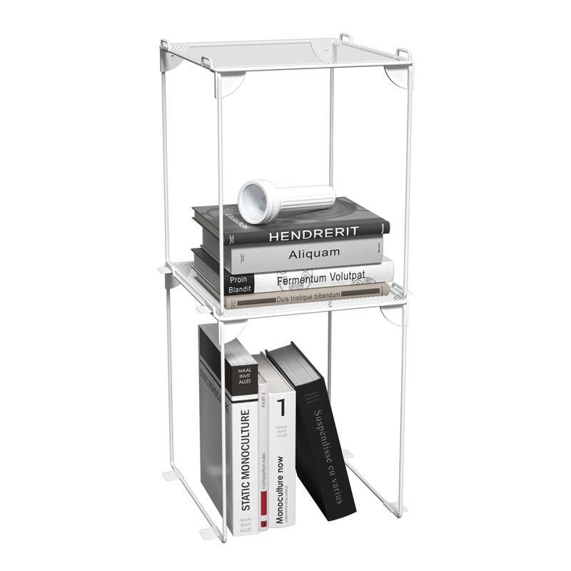 Neudeco Pack 2, Mesh Locker Shelf, Stackable Extra Tall Locker ...