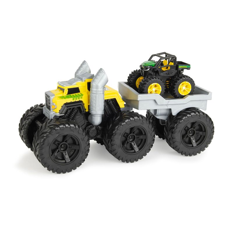 John Deere Monster Treads Roaring Rev Up Hauler Monster Truck Toy Set ...