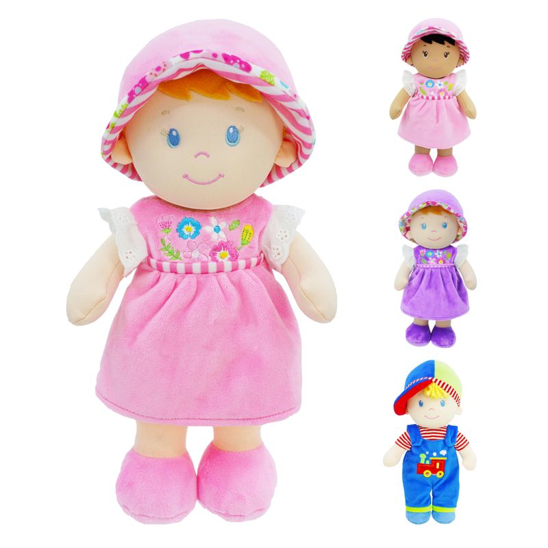 June Garden 12" Soft Dolly Emilia - Stuffed Soft Baby Doll Gift for 1 2 ...