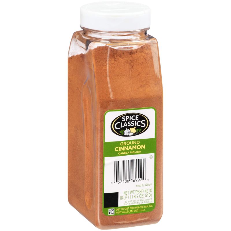 Spice Classics Ground Cinnamon, 18 oz - One 18 Ounce Container of ...